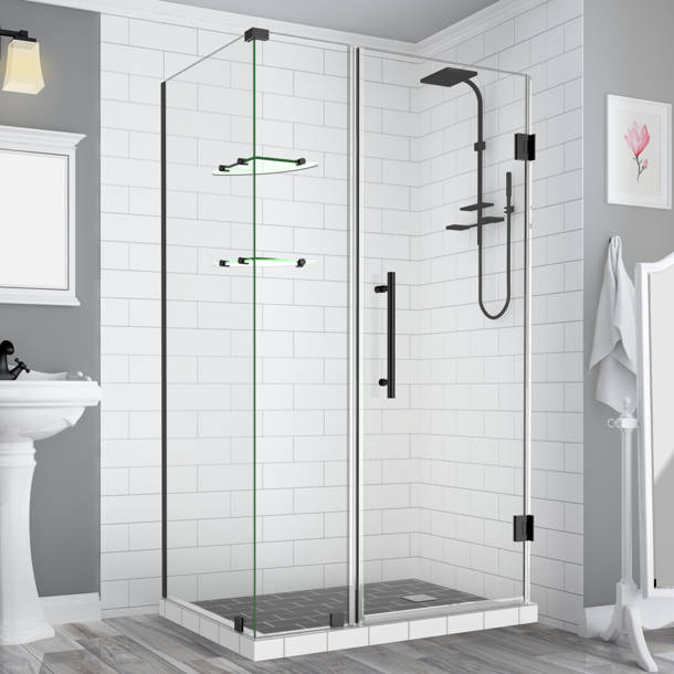 Aston Bromley Gs Frameless With Glass Shelves 59 X 72 Rectangle